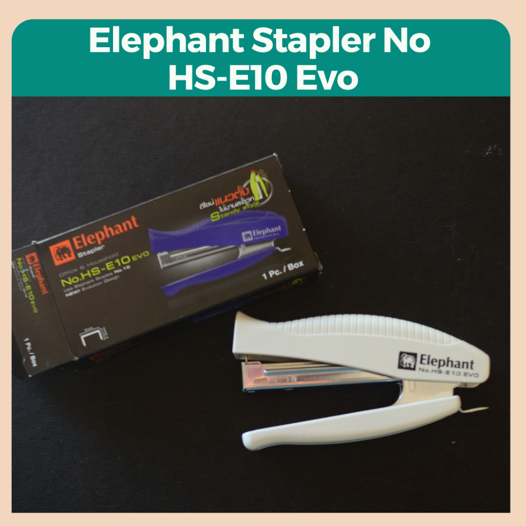 ELEPHANT Stapler No 10 With Staple Wire Remover (Random Color) | Shopee ...