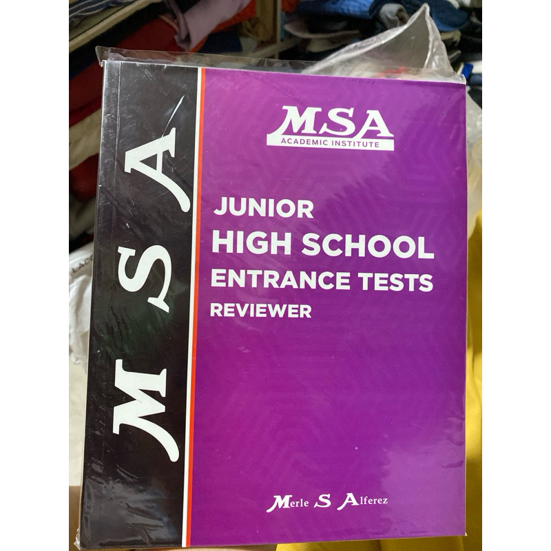 MSA Junior High School Entrance Tests Reviewer | Shopee Philippines