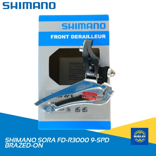 SHIMANO Sora R3000 FD / Front Derailleur - 2x9 Speed - Brazed On Mount ...