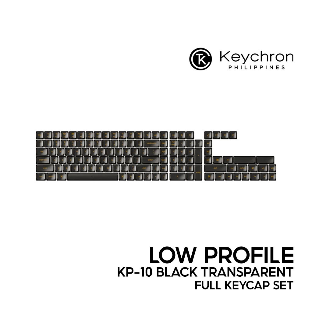Keychron Black Transparent Low Profile LSA Full Set Keycap Set, KP-10 | Shopee Philippines