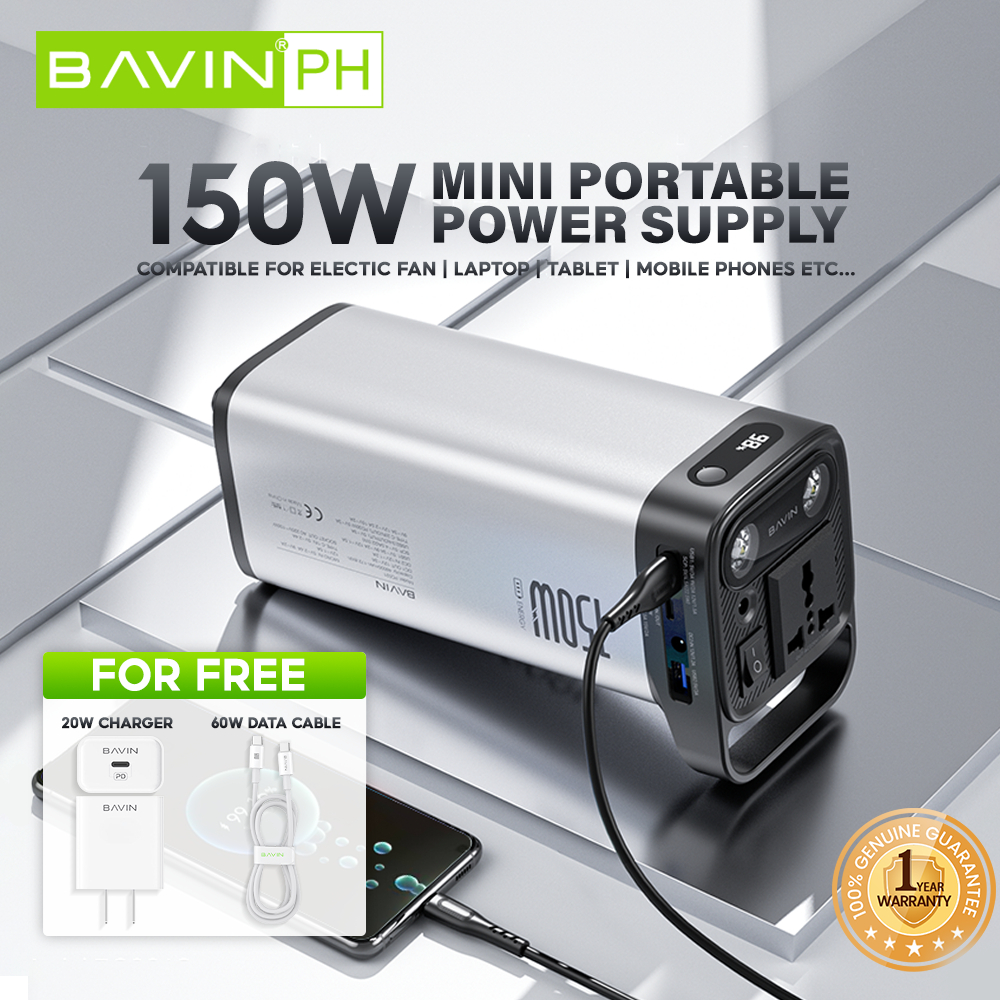 BAVIN PC021 54600mAh 150W Powerbank Portable Power Supply Station 22.5W ...