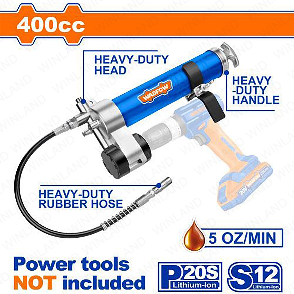 Wadfow by Winland 400CC Bulk / 14Oz Cartridge Grease Gun Attachment ...