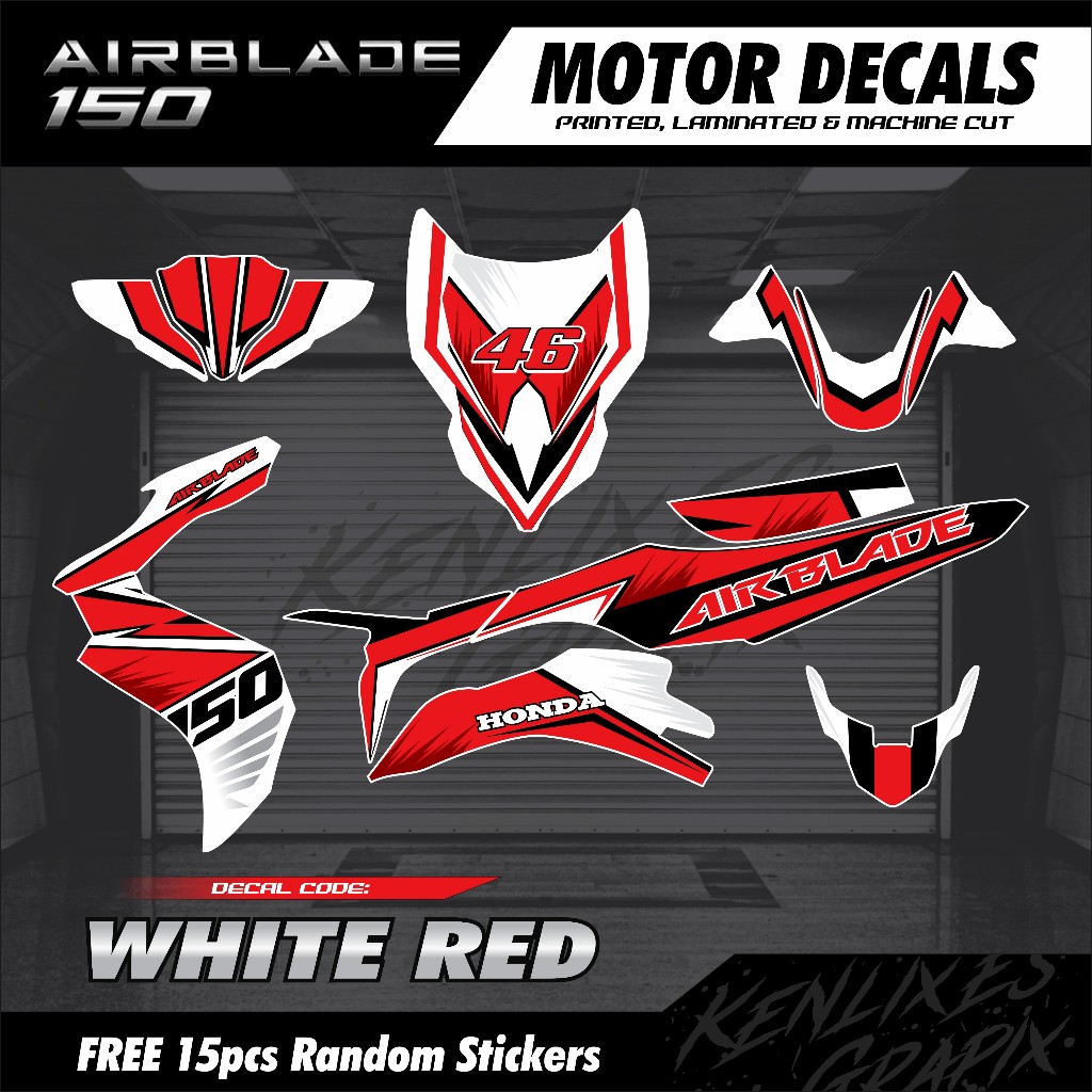 Honda Airblade 150 Full Body Sticker Decals (Batch 2) | Shopee Philippines