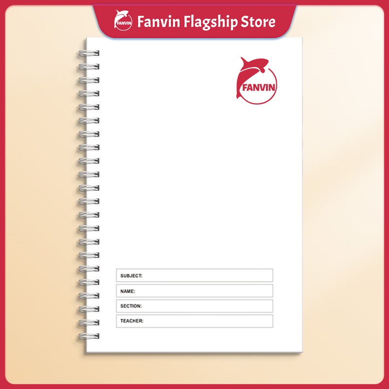 Fanvin Spring Notebook Grade1/2/3 A5 Composition 80 Sheets High Quality ...