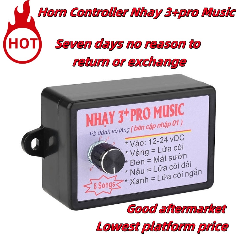 8/12 Sound Horn Controller Nhay 3+pro Music For Motorcycle Horn Relay ...