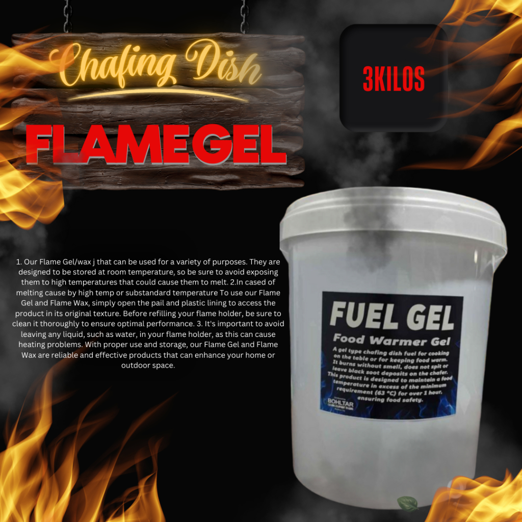 flame gel 3 kilos for chafing dish | Shopee Philippines