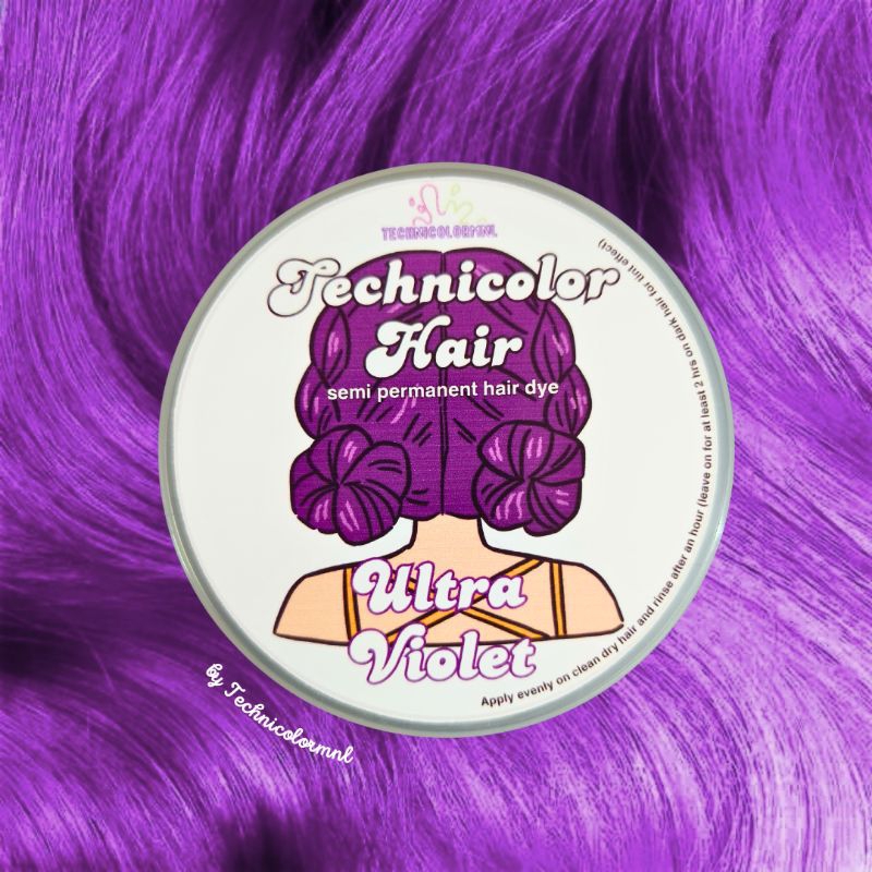 Ultra Violet Technicolor Hair Semi Permanent Hair Dye 110ml | Shopee ...