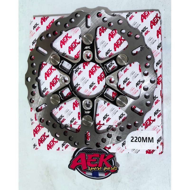 AEK ROTOR DISC 220mm FOR MOTORCYCLE MIO / NOUVO / CLICK ( free sticker ...
