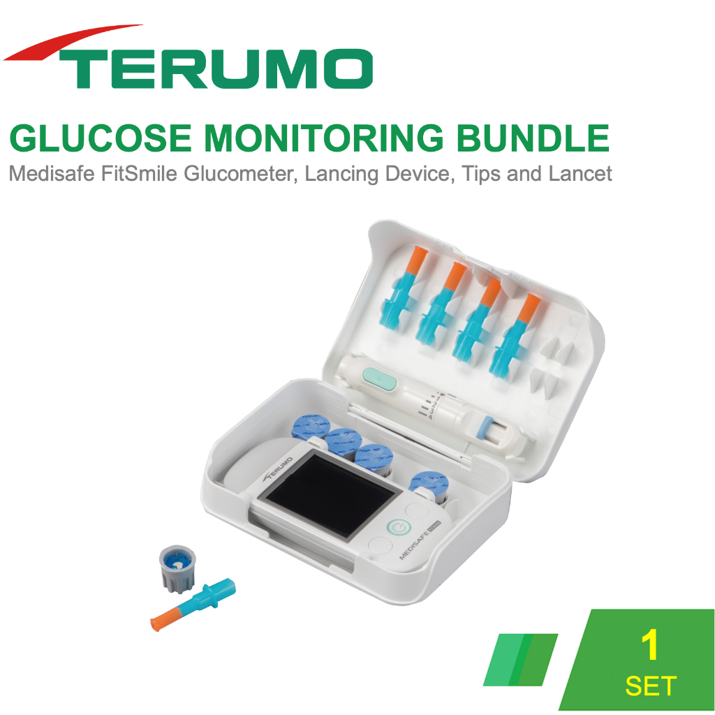Terumo Medisafe Fit Smile Glucose Monitoring Bundle | Shopee Philippines