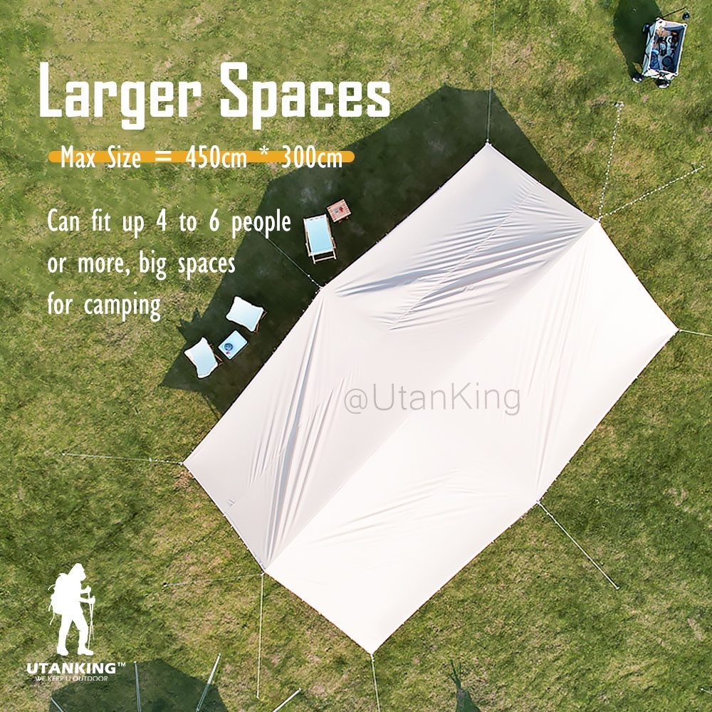 Ultralight Weight Flysheet Awning tent camping tent canopy tent Outdoor ...