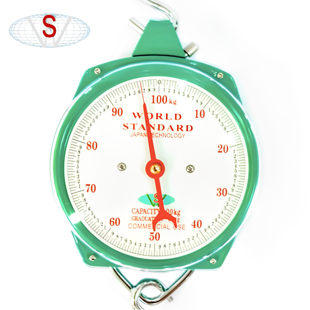 World Standard Spring Hook Scale 100KG/50KG/25KG/10KG Weighing Scale WS ...