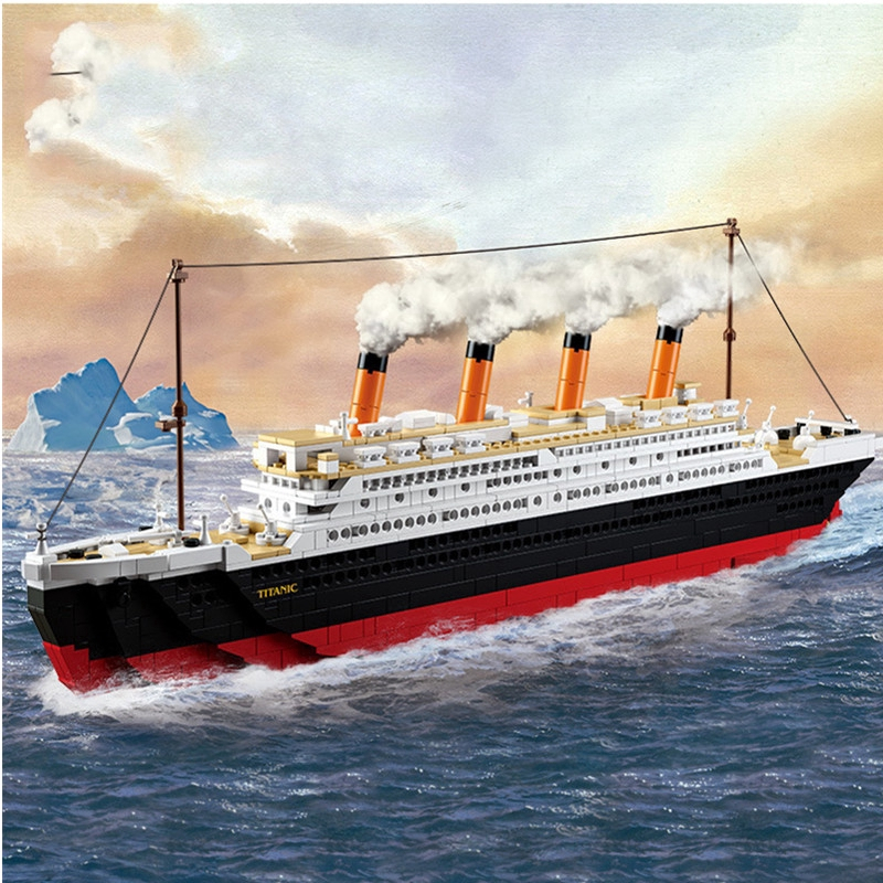 Gorock Titanic Blocks Small Particles 1021 Pcs Model Toy Ship Kids ...