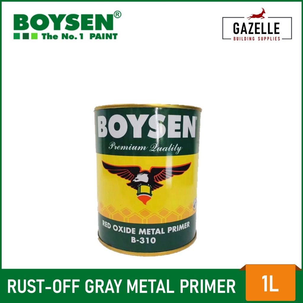 BOYSEN® Rust-Off™ Gray Alkyd Metal Primer B330 - 1L | Shopee Philippines
