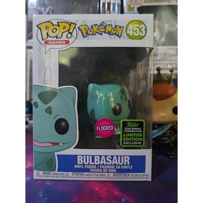 Funko Pop! Pokemon - Bulbasaur (Flocked - 2020 Spring Convention ...