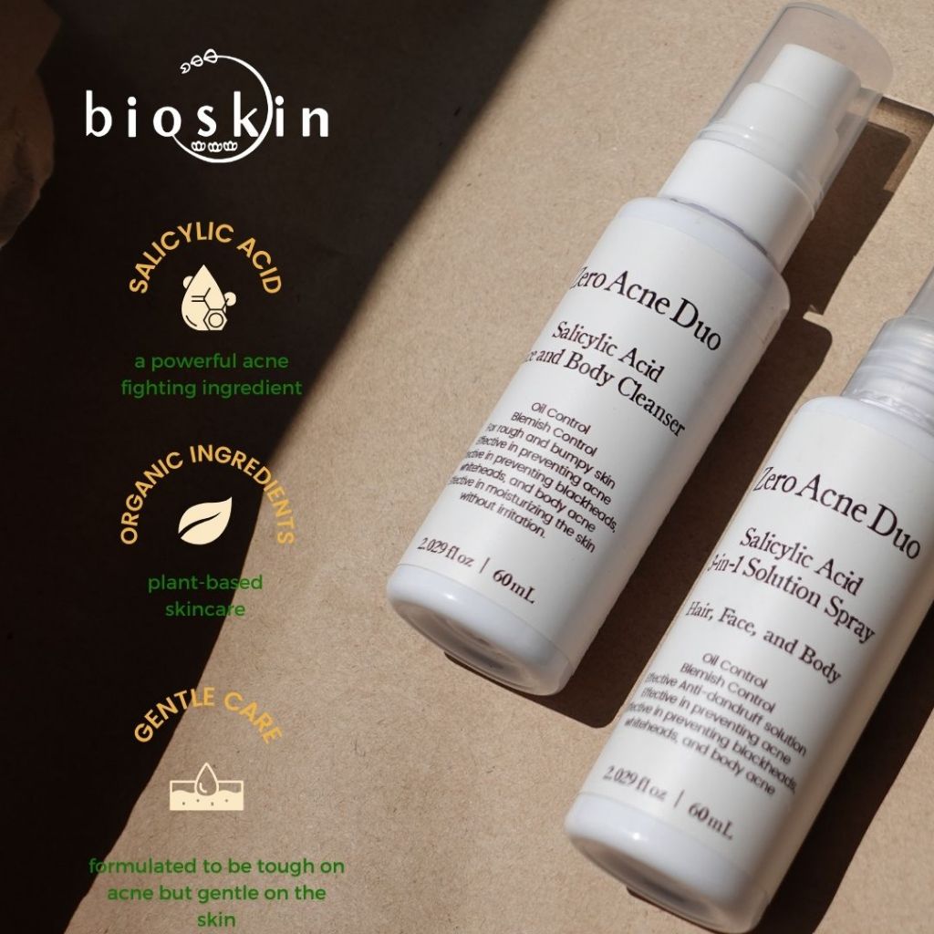 ZERO ACNE DUO SALICYLIC ACID FACE AND BODY CLEANSER AND SALICYLIC ACID ...