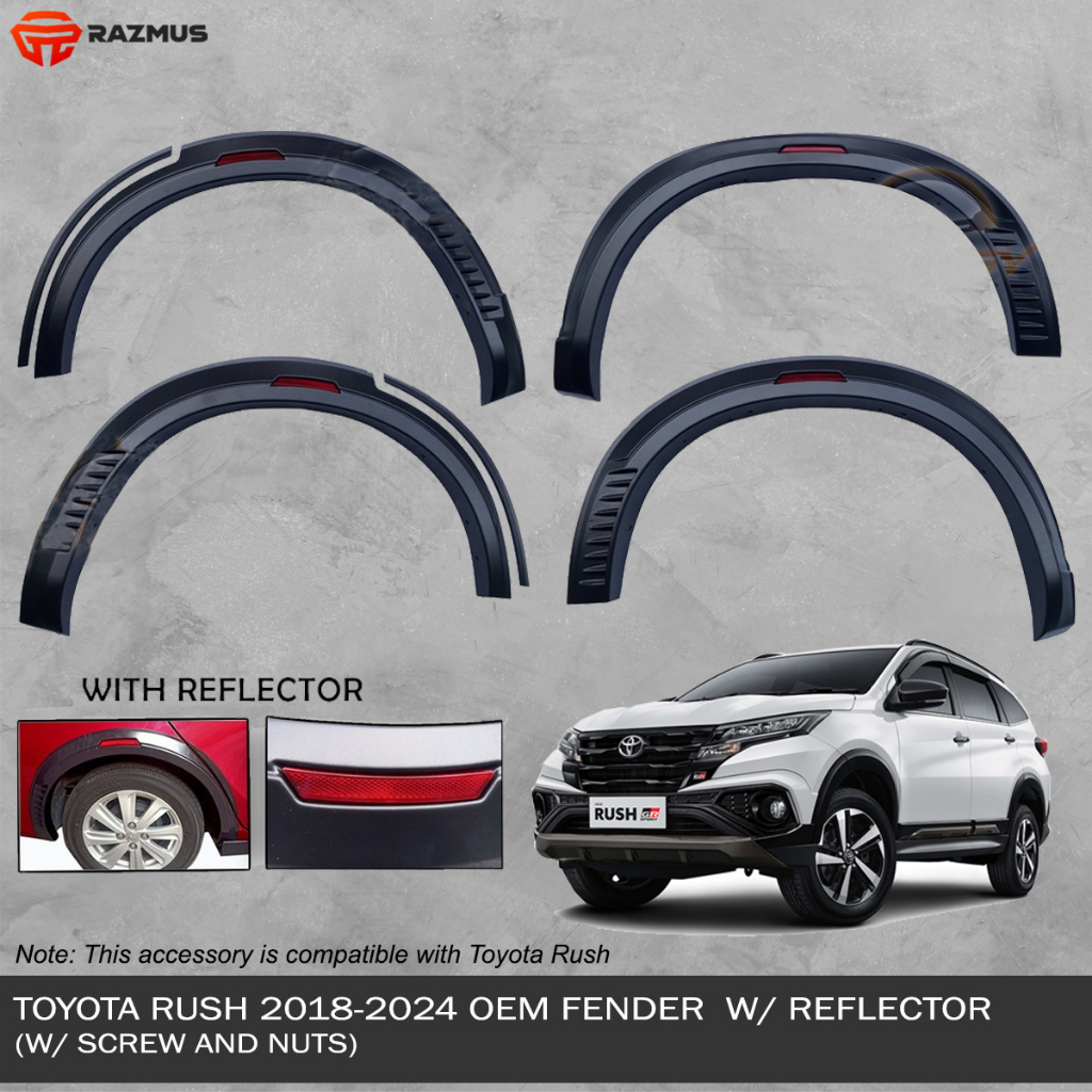 REVO-Toyota Rush 2018 to 2024 OEM Fender Flare with Reflector | Shopee ...