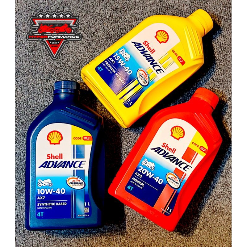 SHELL ADVANCE MOTORCYCLE ENGINE OIL with ACTIVE CLEANSING TECHNOLOGY ...
