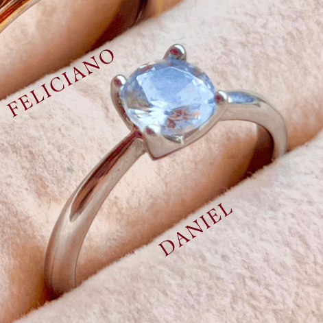 GLAMORAMA Elegant Engagement ring / Proposal Ring with Box - Non ...