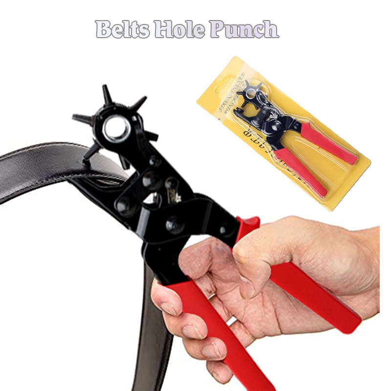 Multi-Function Belt Leather Hole Puncher Heavy Duty Rotary Puncher ...