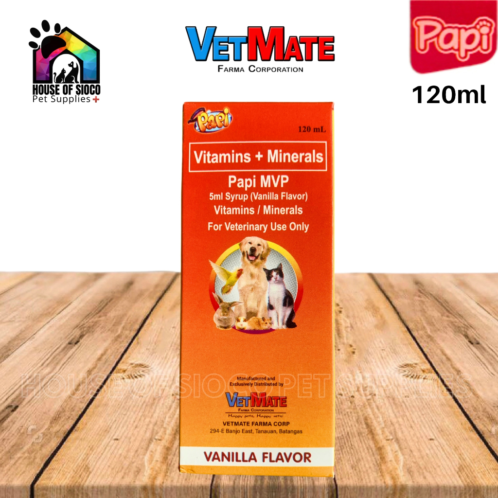 Papi MVP Vitamins + Minerals For Pets120ml | Shopee Philippines
