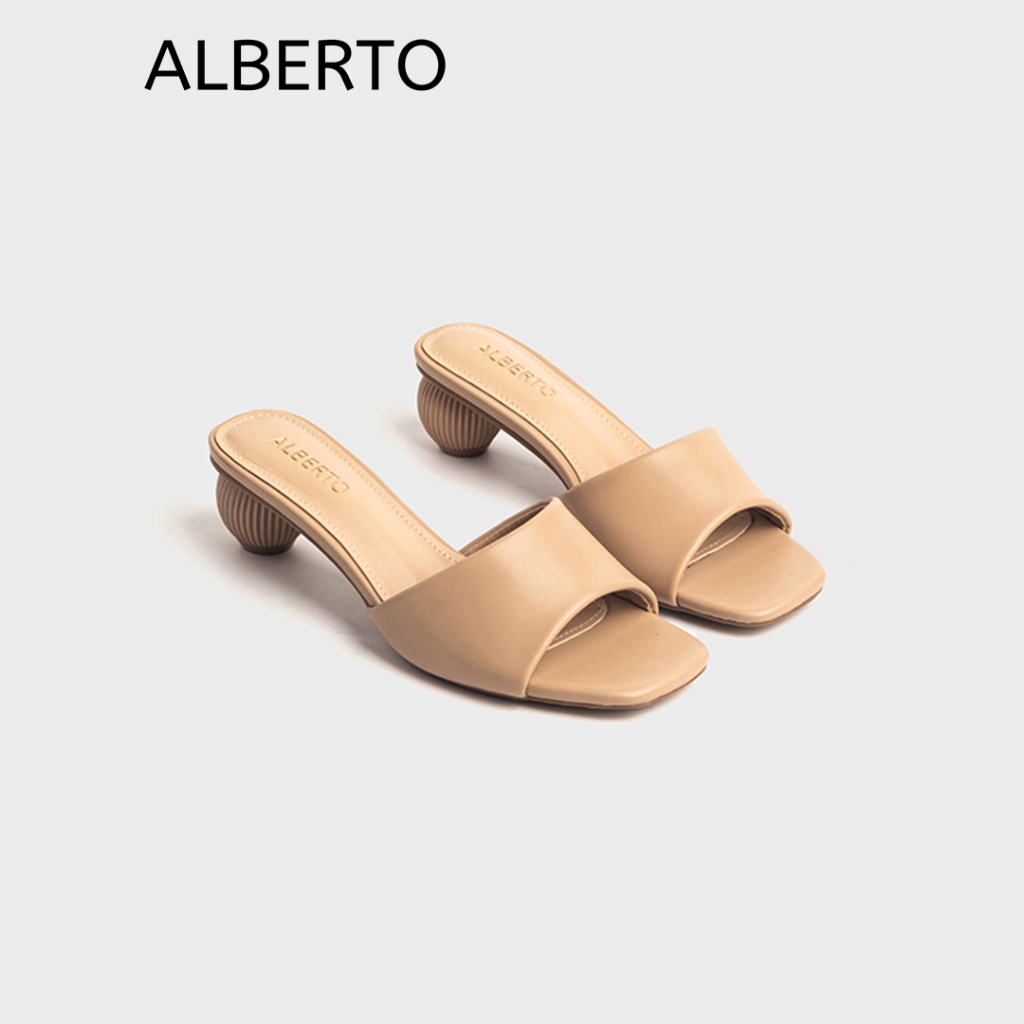 ALBERTO Women's Cherry Plain Heeled Sandals | Shopee Philippines