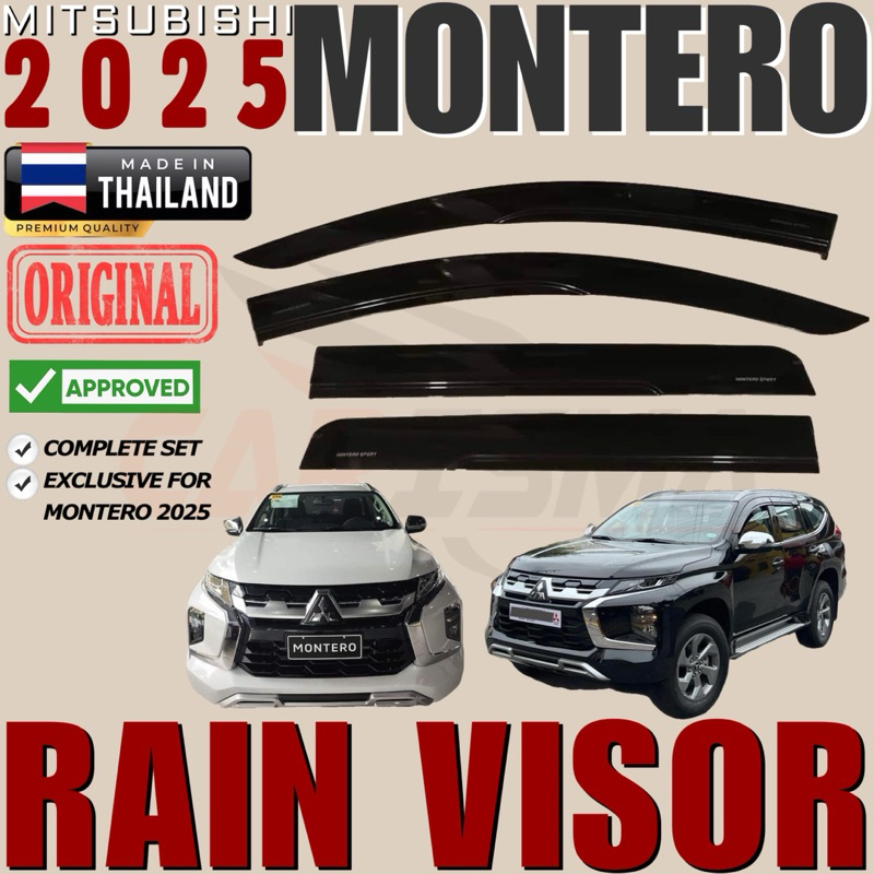 MITSUBISHI MONTERO SPORT 2025 2026 ORIGINAL RAIN VISOR (montero ...