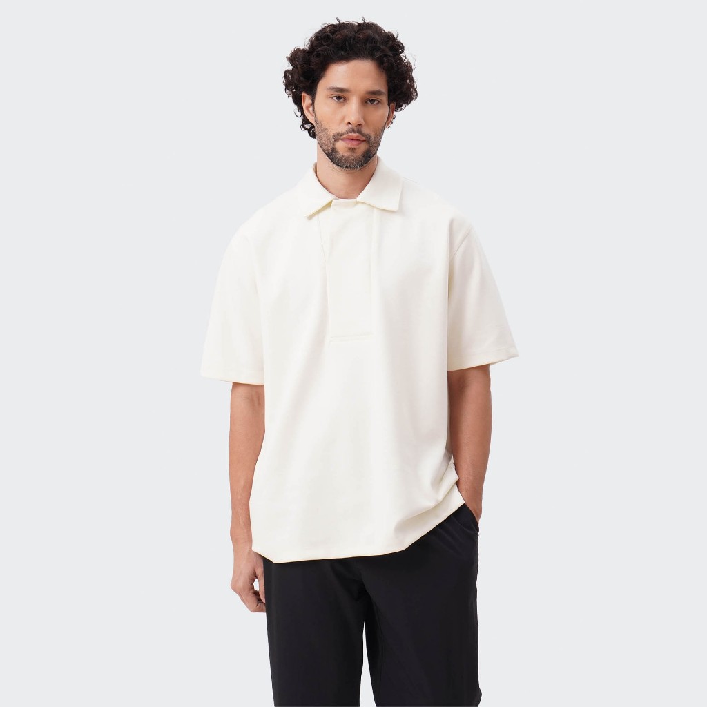 BOCU Men's Thick Hidden Placket Drop Shoulder Polo | Shopee Philippines