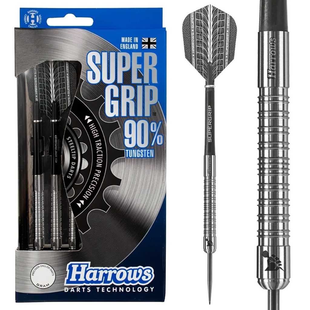 Harrows Supergrip 21g/22g/23g/24g_ 90% Tungsten Steel Tip Darts ...