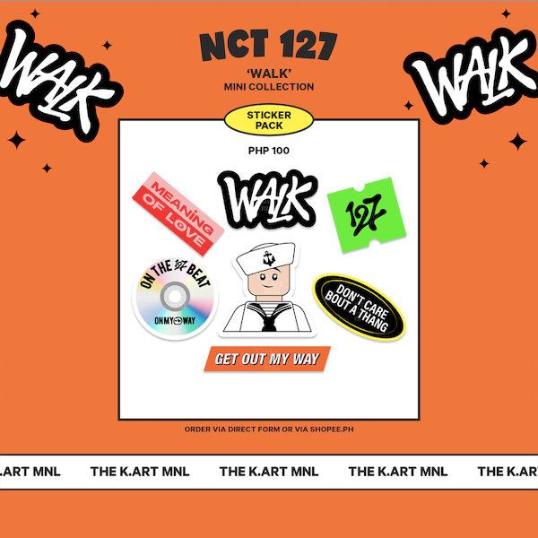 NCT 127 'WALK' Ver. - STICKER PACK | Shopee Philippines