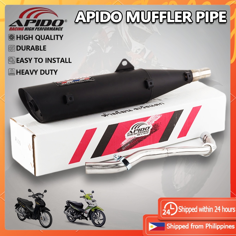 Apido Muffler Pipe For 1 Set Honda Wav125/110/Smash115/Sym Bonus110 ...