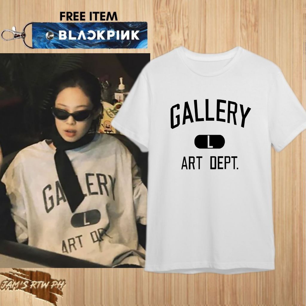 Kpop BLACKPINK GALLERY ART DEPT. JENNIE Inspired T Shirt | Shopee ...