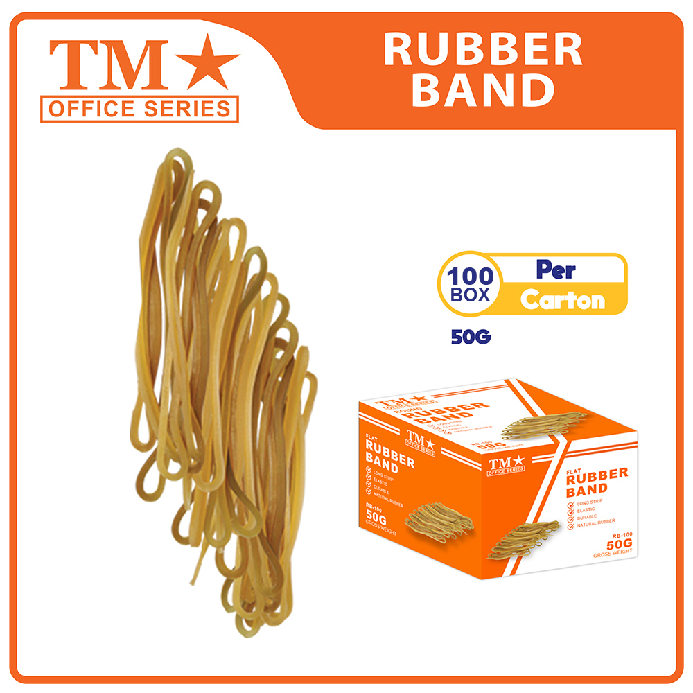 TM OFFICE SERIES Rubber Band Flat Goma Lastiko 50 grams | Shopee ...