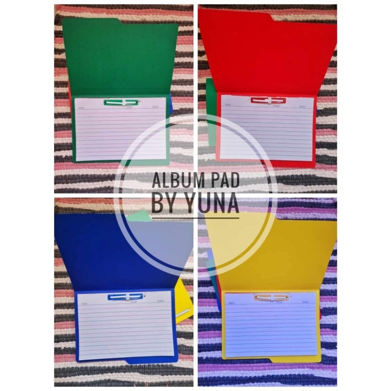 ALBUM PAD BY YUNA - RED, BLUE, YELLOW, GREEN, PINK - KINDERGARTEN | 30 ...