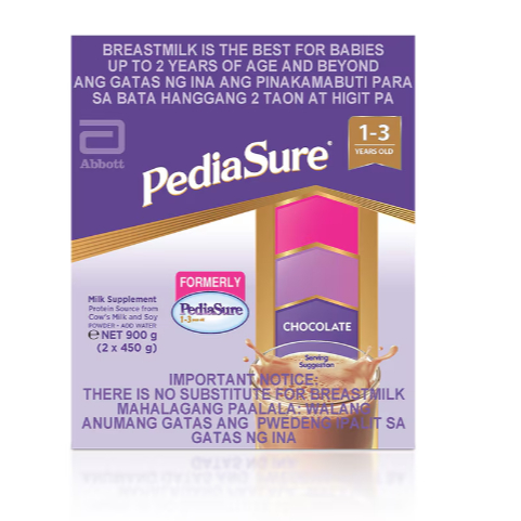 PEDIASURE 1-3 CHOCO 900G | Shopee Philippines