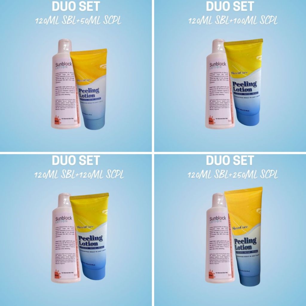 Duo Set 120ml Generic Sunblock Lotion&SkeenCare Peeling Lotion All ...