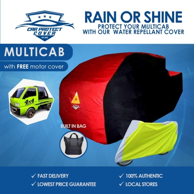 MULTICAB 4x4 COVER WITH FREE MOTOR COVER | Shopee Philippines