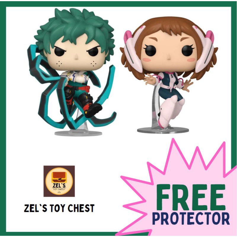 Funko Pop! My Hero Academia: Deku & Ochaco in Hero Suit Bundle (With ...