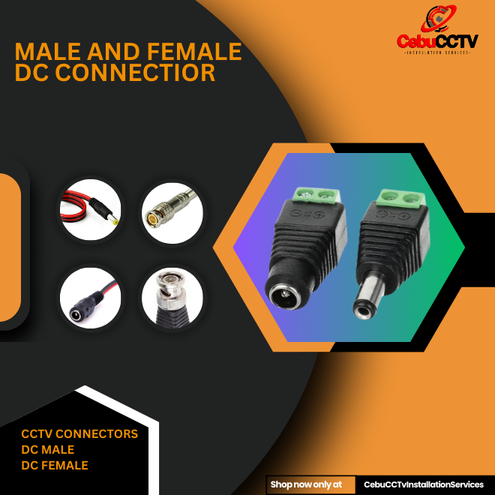 DC Connector Male and Female 12V DC Power Plug Jack Adapter Connector ...