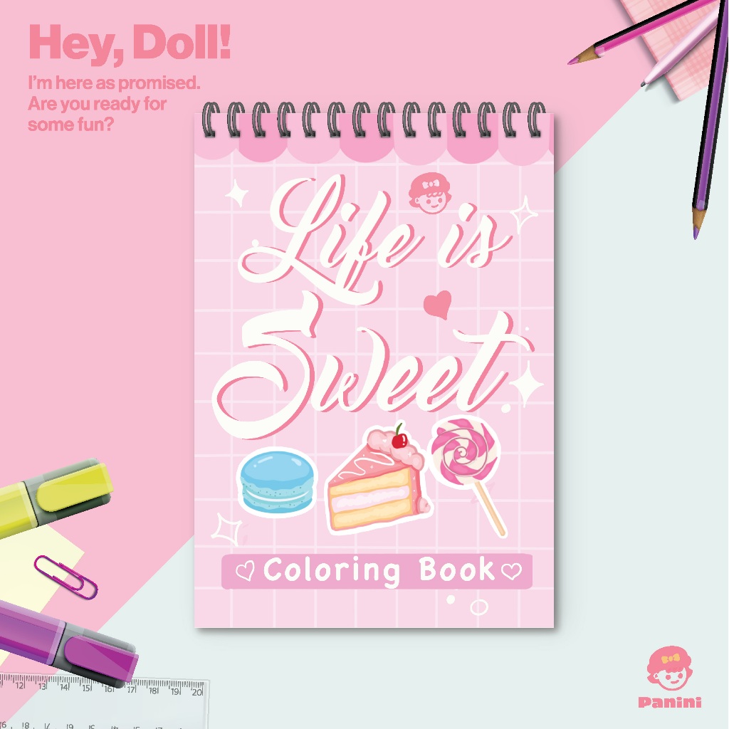 Life is Sweet Coloring Book for Kids and Adults | Shopee Philippines