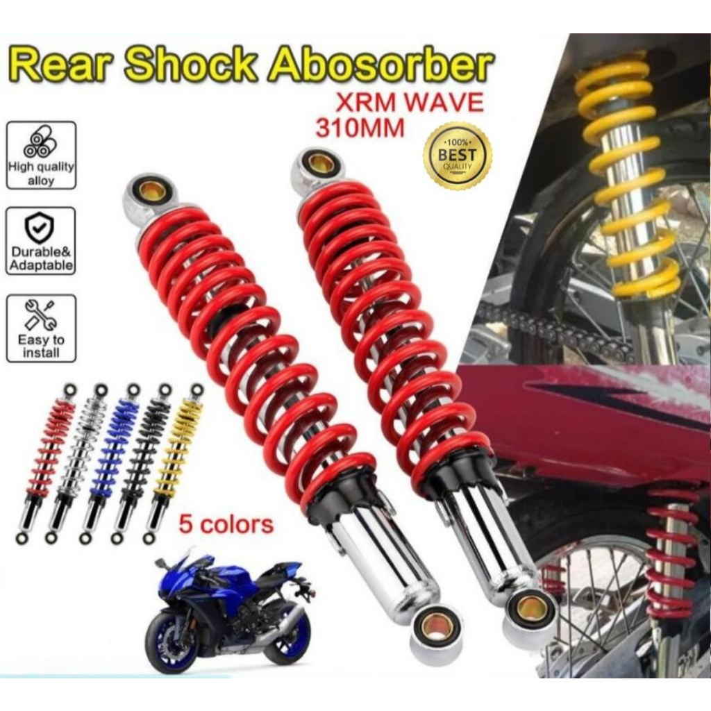 Motorcycle Rear Shock Absorber 310MM Universal Hydraulic Shock Absorber ...