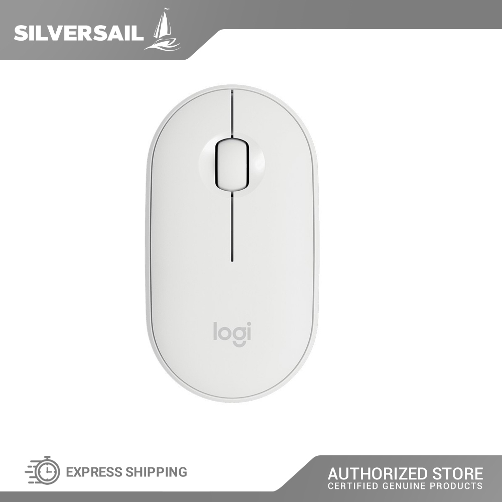 Logitech M350 Pebble Wireless Mouse Off-White | Shopee Philippines