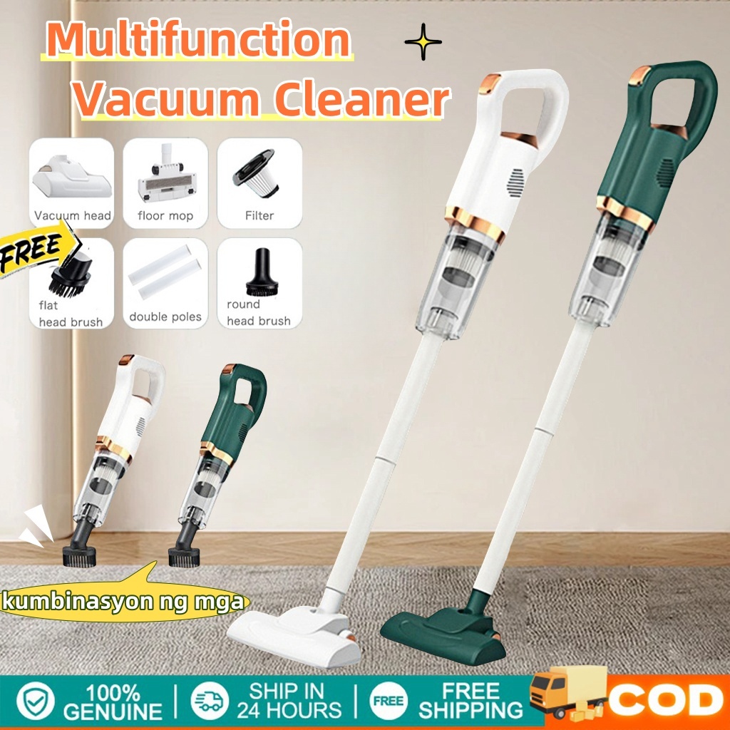 Portable wireless vacuum cleaner for home electric Rechargeable ...