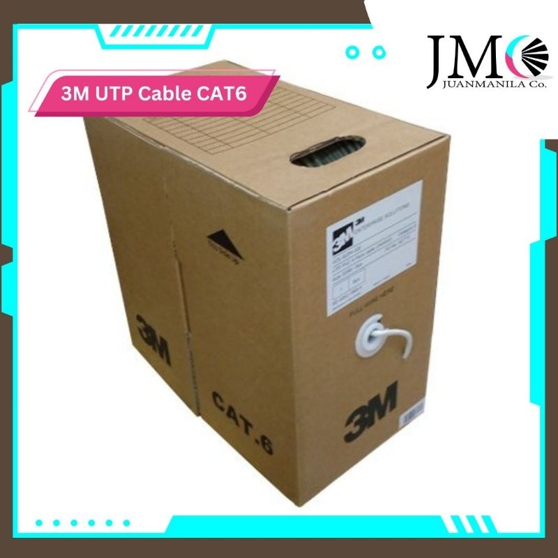 3M UTP LAN Cable CAT6, 4 pairs cable, (24 AWG) (custom length, P50/m ...