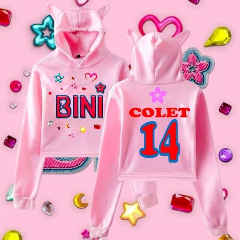 BINI BUNNY KID CROPPED HOODIE JACKET | Shopee Philippines