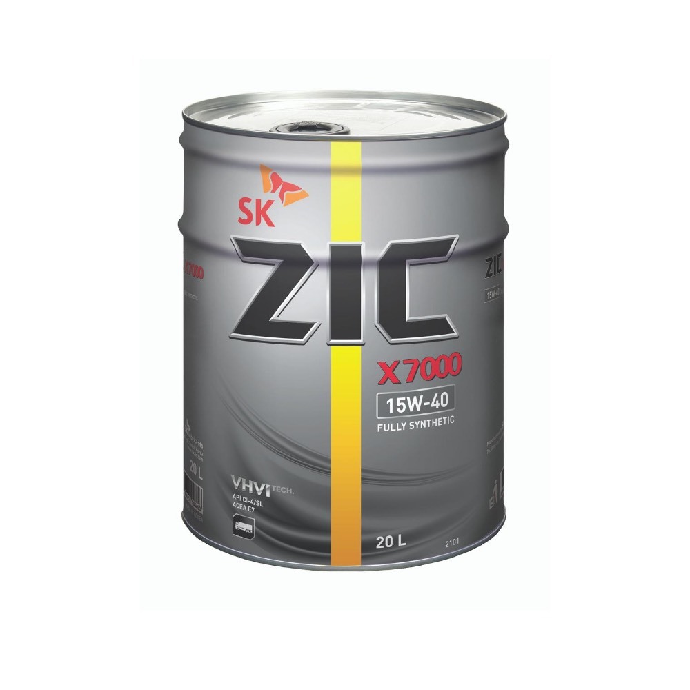 SK ZIC X7000 15W-40 Fully Synthetic 20L | Shopee Philippines