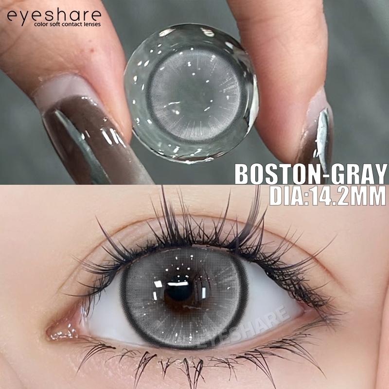 (COD)GEM color normal contact lens, Korean style cute gray blue ...