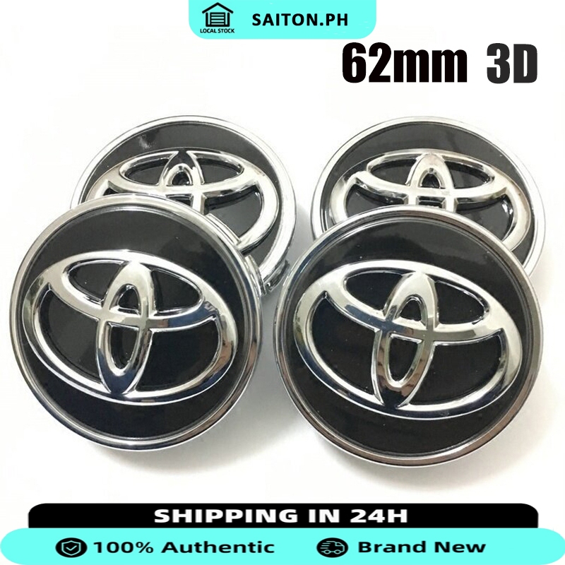 【24H Ship】4PCS Toyota Center Cap 3D Center Wheel Cap 62mm for Toyota ...