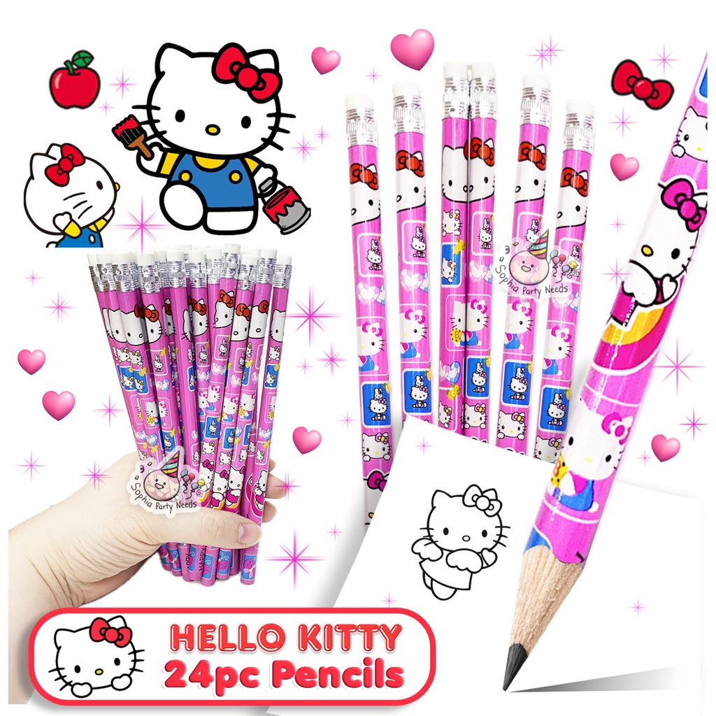 Hello Kitty Pencil 24pcs | Shopee Philippines