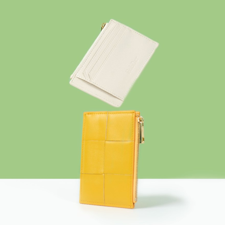 Pabder (Single Page AA3746 & Bifold AA3749) Cube Leather Weave Wallet ...