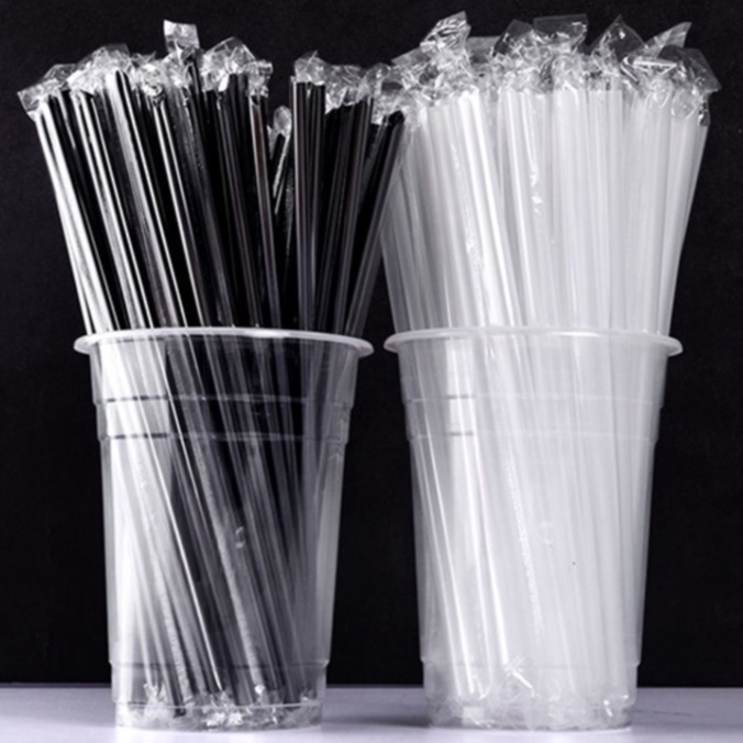100Pcs Drinking Boba Straw For Sago Tapioca Pearl Milktea Shake Juice ...